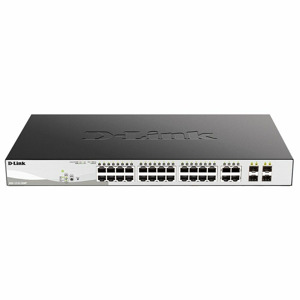 Коммутатор DGS-1210-28MP/F4A D-Link Для средних рабочих групп