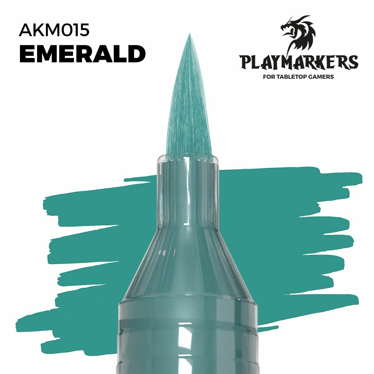 Маркер-кисть AK Playmarker - Emerald AKM015