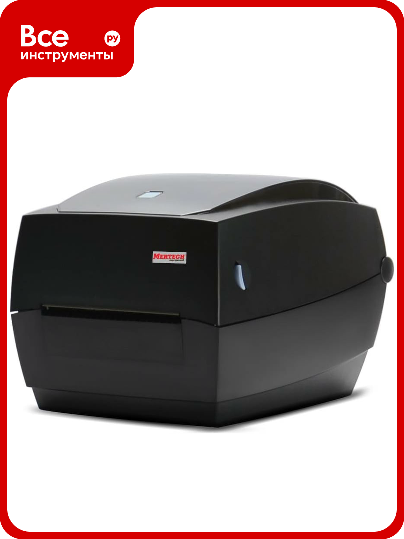 Принтер этикеток MERTECH TLP100 TERRA NOVA, 300 dpi, Ethernet, RS232, USB, black 4589, печати чеков и этикеток