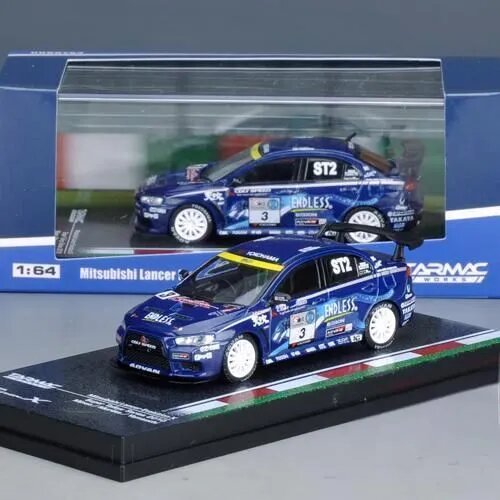 Машинка Tarmac Works TW 1/64 Mitsubishi EVO X Ten generation #3 Racing E10 Die-cast Alloy Car Model Collection Display Gift
