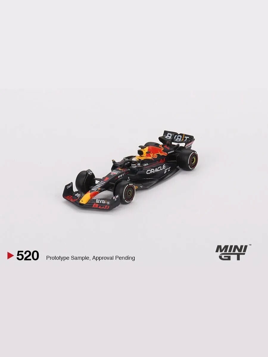 МашинкаTSM MINI GT 1/64 Oracle Red Bull Racing RB18 NO.1 Max Verstappen 2022 Abu Dhabi Grand Prix winner #520 Die-cast Alloy Car Model Collection Toy Gift