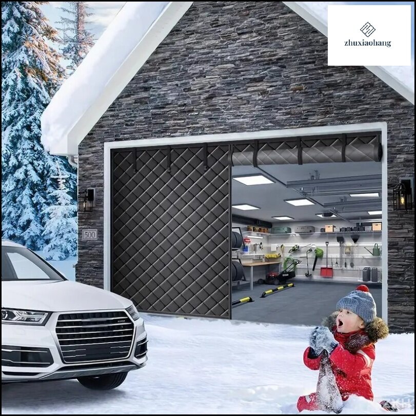 Эксклюзивное термополотно для гаражных ворот 218x284 см из оксфорда с ветрозащитой,