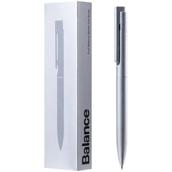 Ручка гелев. автоматическая Deli Nusign NS999ES (NS999ES SILVER) серебристый d=0.5мм черн. черн. кор