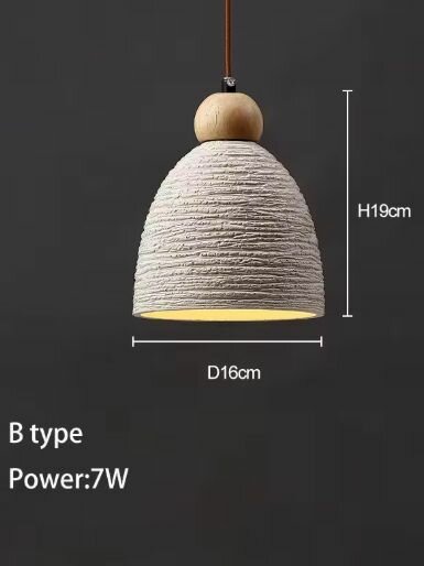 Цемент +дерево, безопасная люстра, LED, подходит для спальни, гостиной и т. д