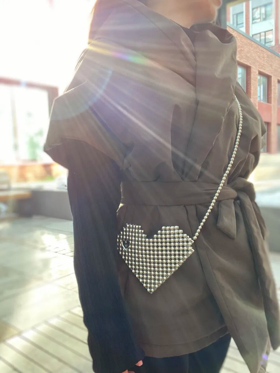 Сумка шоппер  сердце