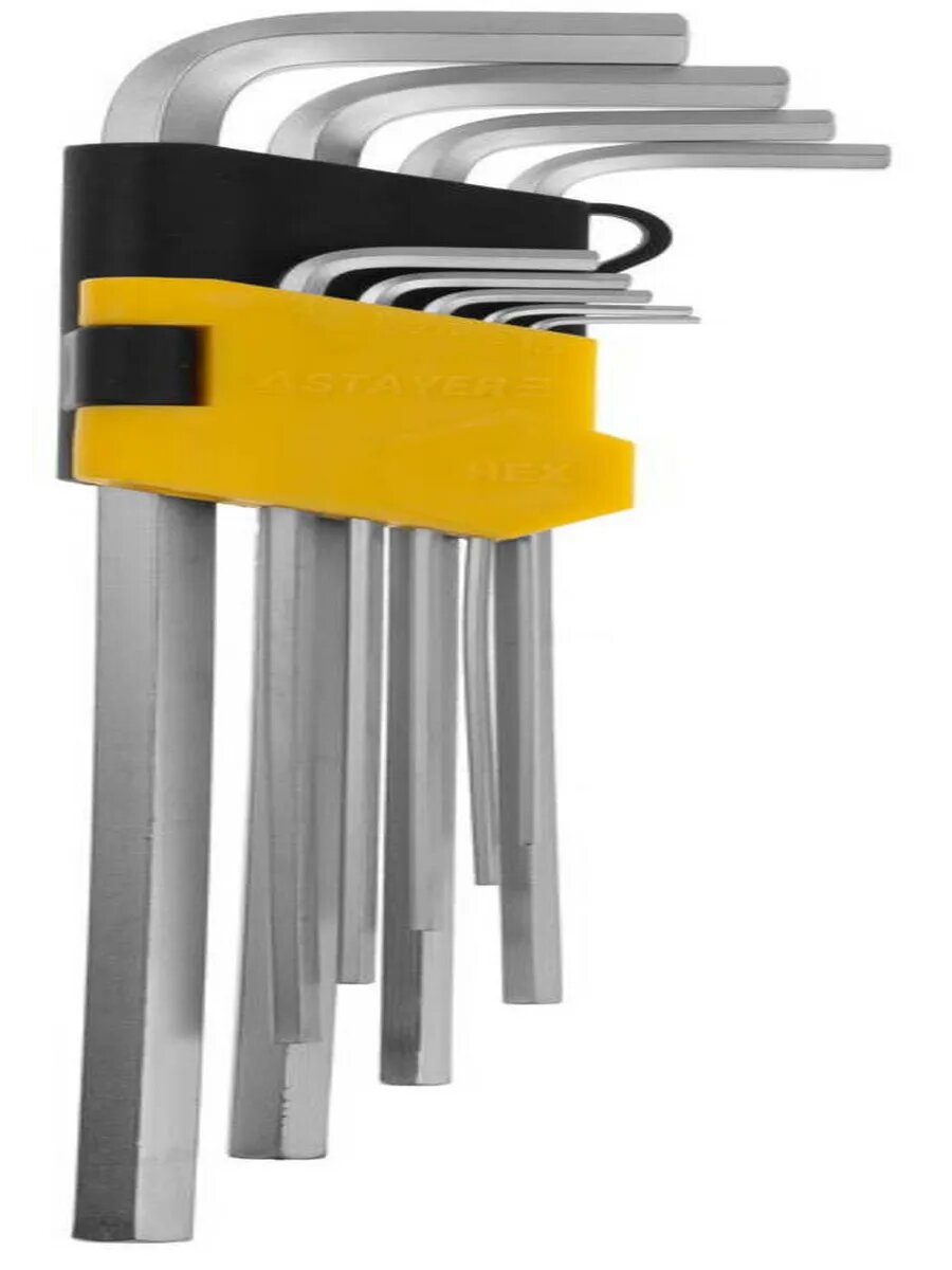 9 шт, набор длинных имбусовых ключей