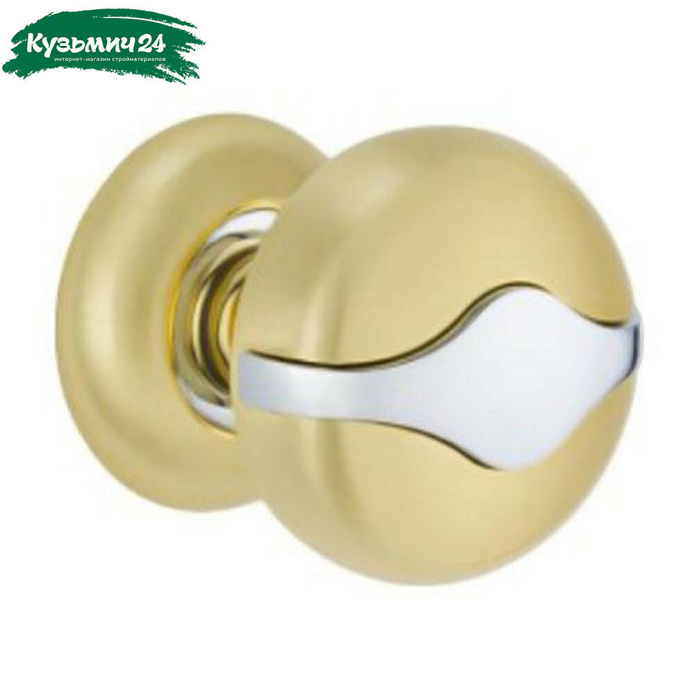 Ручка дверная MSM LOCKS R500-А матовая латунь хром