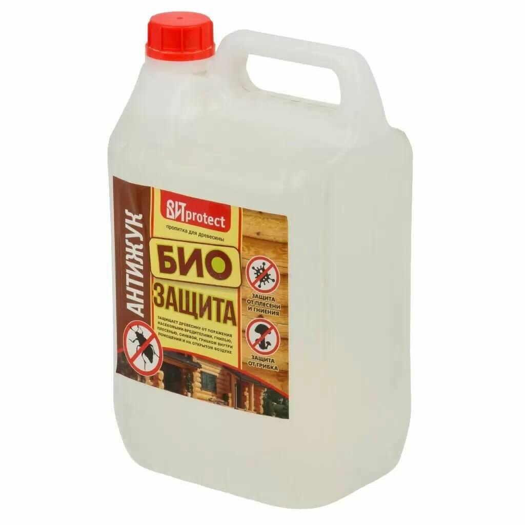 Пропитка ВИТ "Биозащита", Антижук, для дерева, 5 л