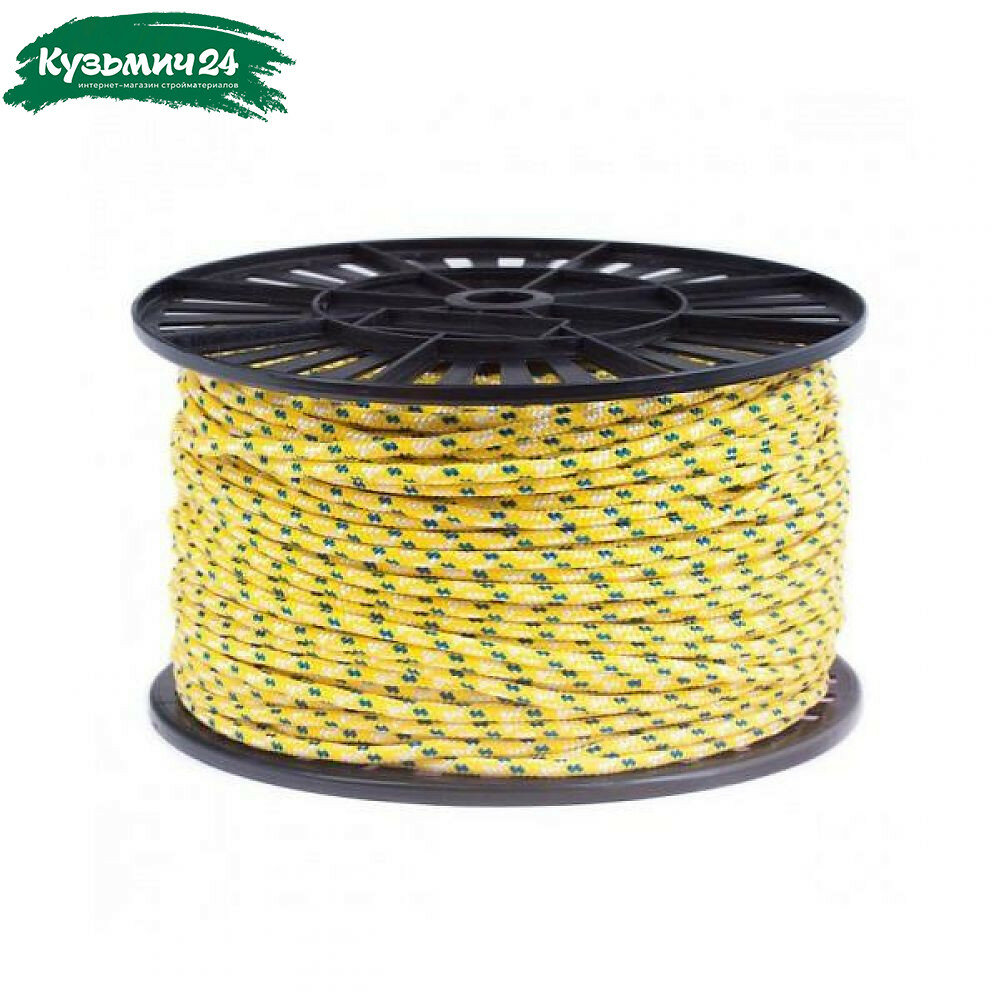 Веревка ПА полиамидная, плетеная, 24-прядная, 14 мм, на отрез от 1 м