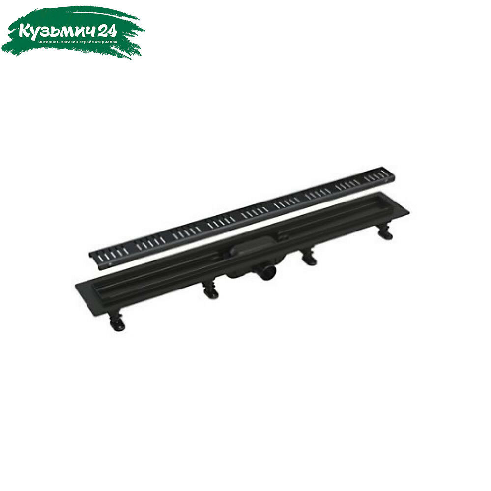 Трап душевой Gappo G87007-56, 60х700 мм чёрный, 1 шт.