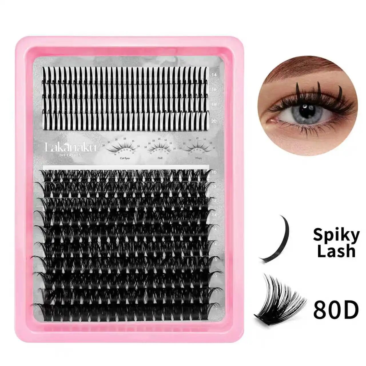 Wispy 80P ресницы ABONNIE