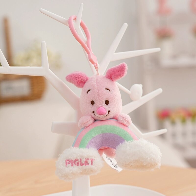 Аутентичная кукла Винни-Пух, кулон Пиджи, свинья, плюшевая игрушка, брелок Винни-Пух, сумка, маленькая подвеска