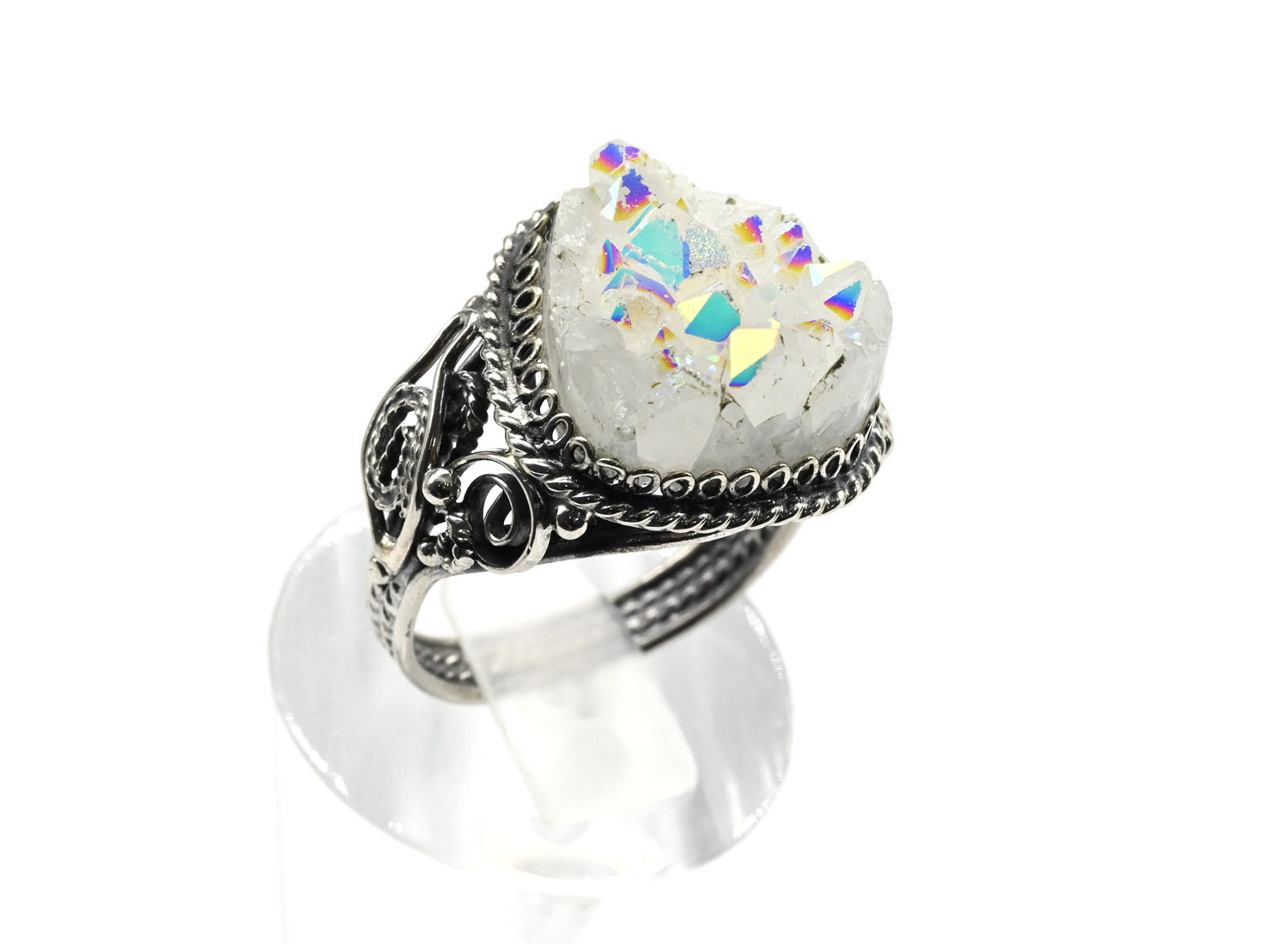 Кольцо, горный хрусталь