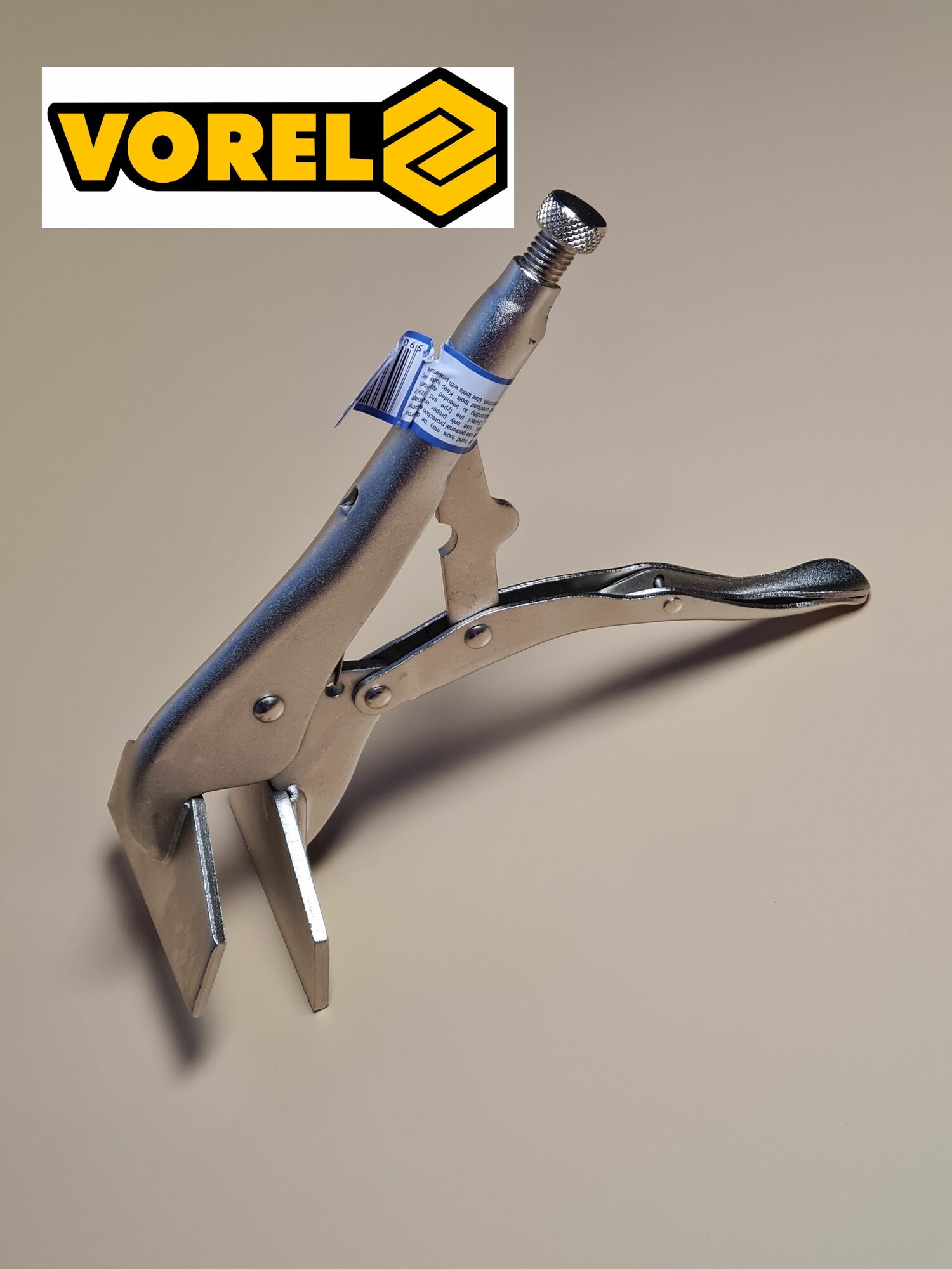 Зажим сварочный плоские губки 250 мм, VOREL 44500