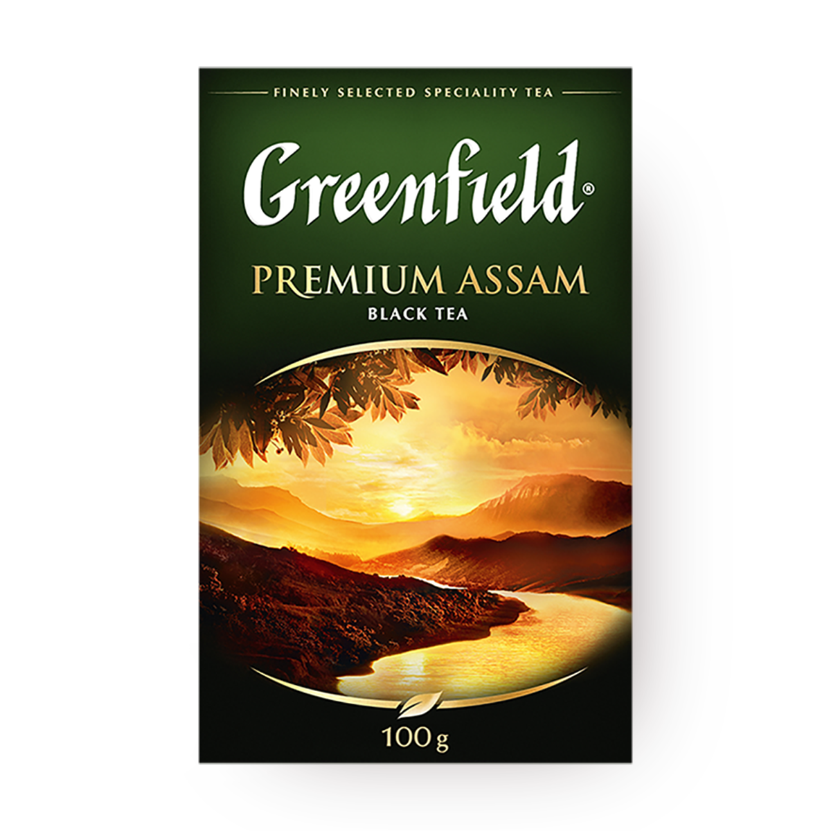 Чай чёрный Premium Assam Greenfield листовой, картонная коробка 100 г