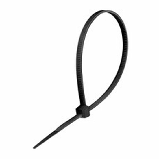 Стяжка хомут нейлоновая Exegate CV66-120x2.5B нейлон 6.6, 120x2.5мм, неоткрывающаяся, halogen free, -40°C - +85°C, черная, 100 шт.