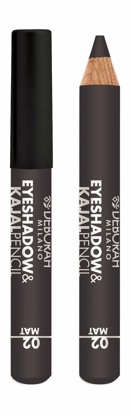 Deborah Milano Eyeshadow and Kajal Pencil Тени для век 2 Матовый серый 2 мл/гр