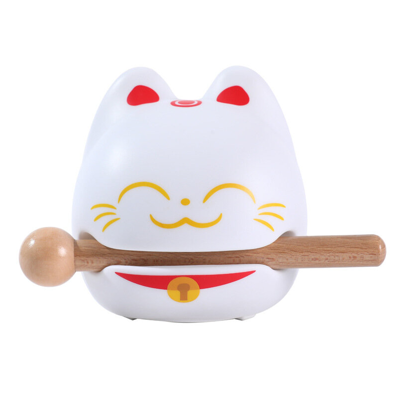 Светильник Runmei Lucky Cat Wooden Fish Lamp, с Bluetooth, водонепроницаемый, белый