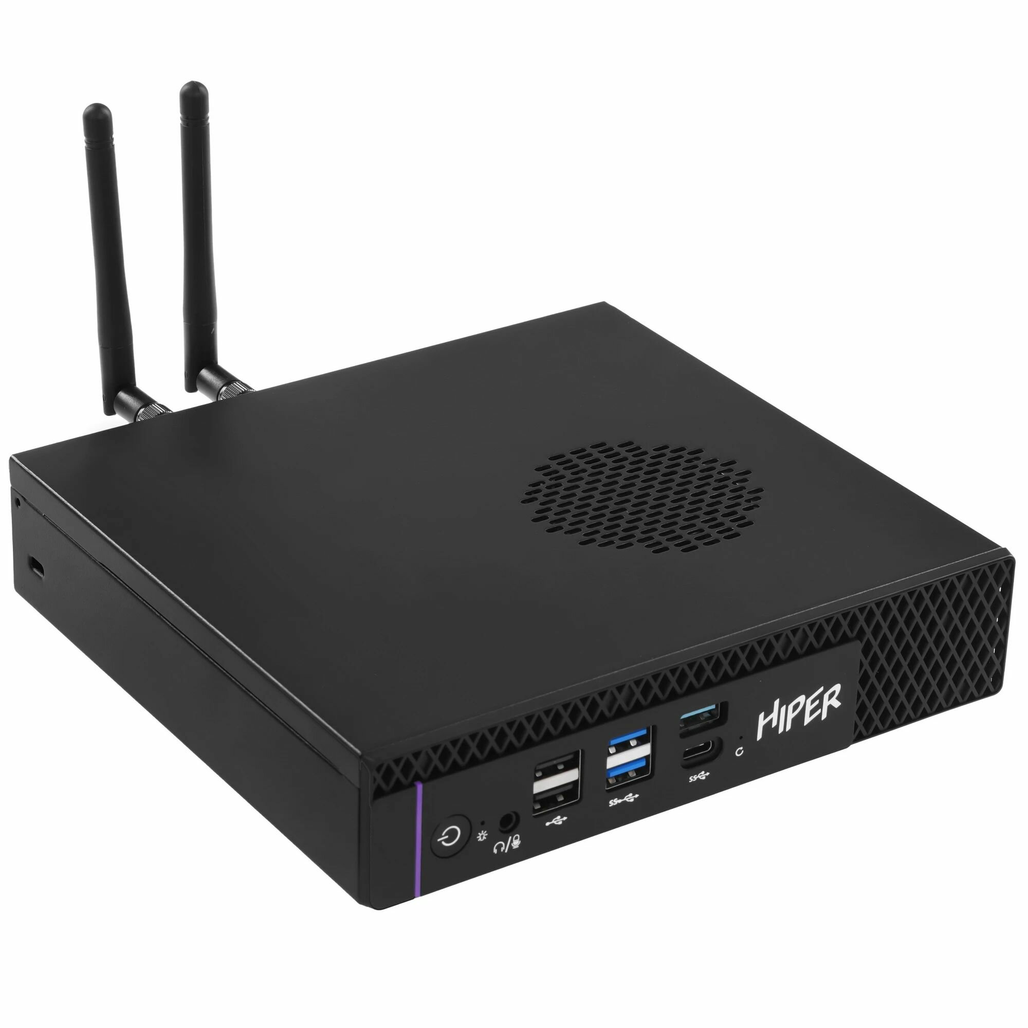 Мини-ПК Hiper FT20 (Intel Core i3 14100 (3.5ГГц), RAM 8 ГБ, SSD 256Гб, Intel UHD Graphics 730, Win11Pro, черный, FT20-i3141R8N2R6BWP