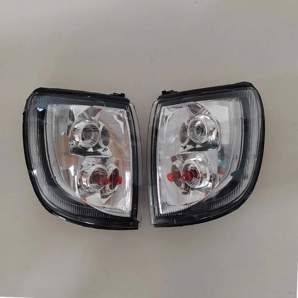 Угловые фонари автомобиля, указатели поворота для Toyota HILUX SURF YN185 kZN185 RZN180 1996–2000 гг, пара серебристый