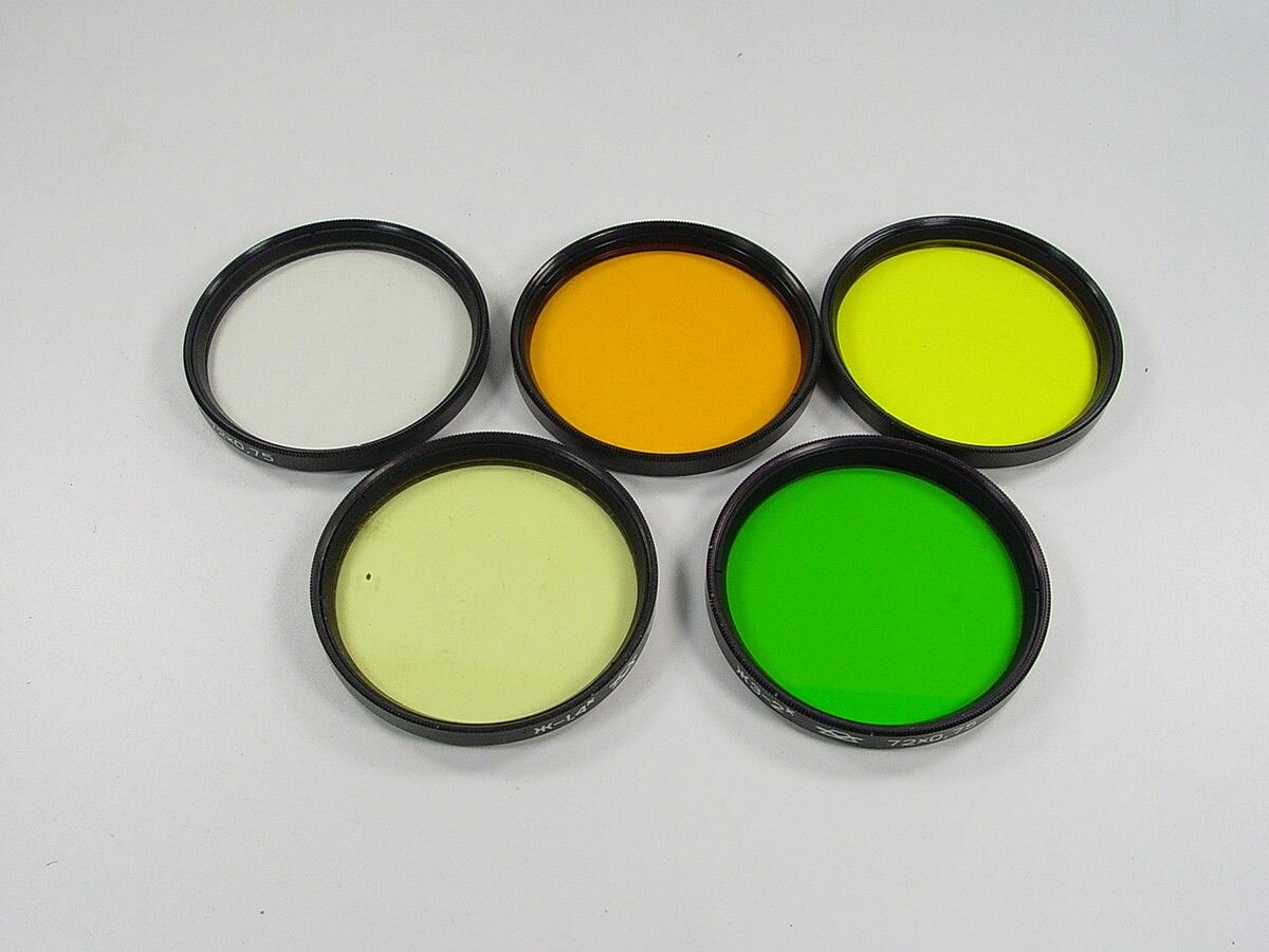 Фильтры для объектива Гелиос 40 ранний. Размер 66мм. СССР, Красногорский завод.