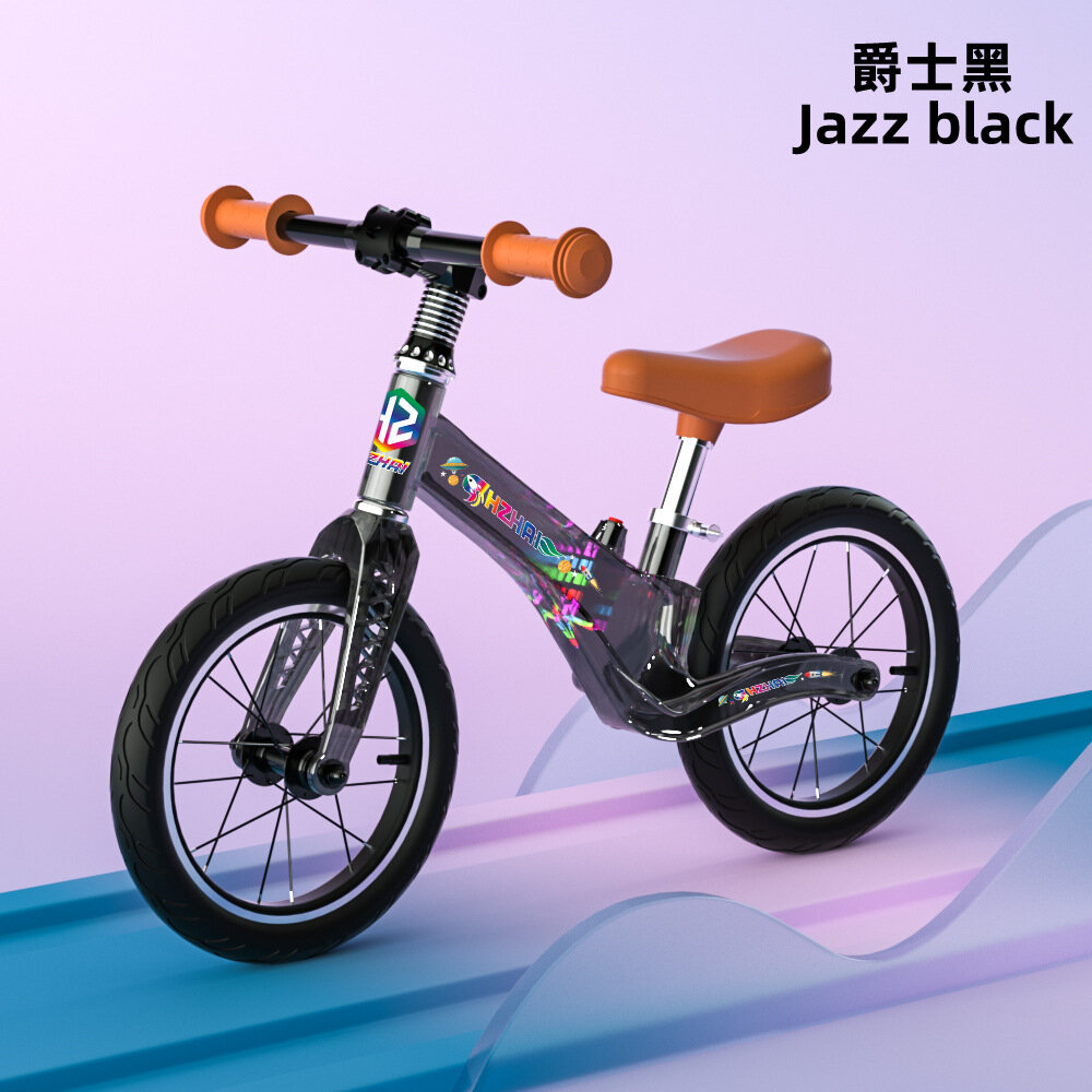 Детский балансировочный велосипед для детей 1-3-6-12 лет, без педалей, с мигающими огнями, двухколесный ходунок, обучающий самокат для мальчиков