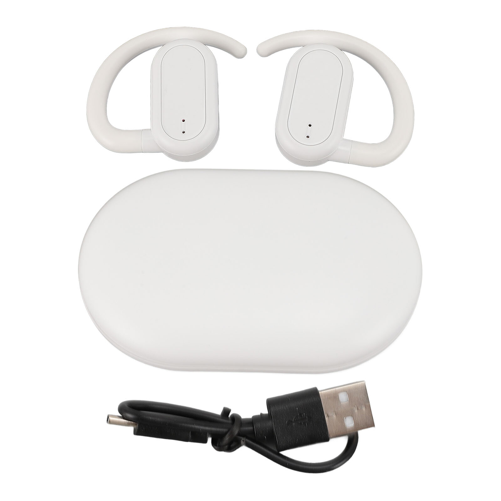 Наушники-переводчики мини, Bluetooth 5.4, 144 языка, онлайн, для Android/IOS, белые.