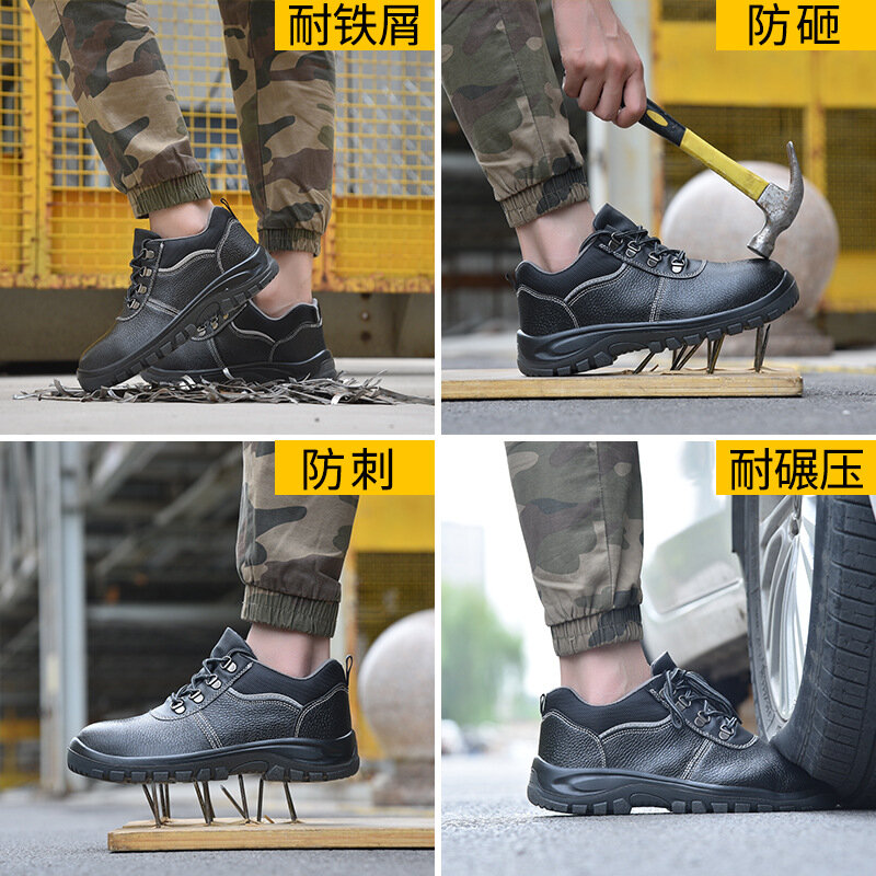 Производитель защитной обуви, противоударные, противопрокольные, износостойкие, дышащие защитные обувь, легкие резиновые рабочие ботинки, защитная обувь для мужчин