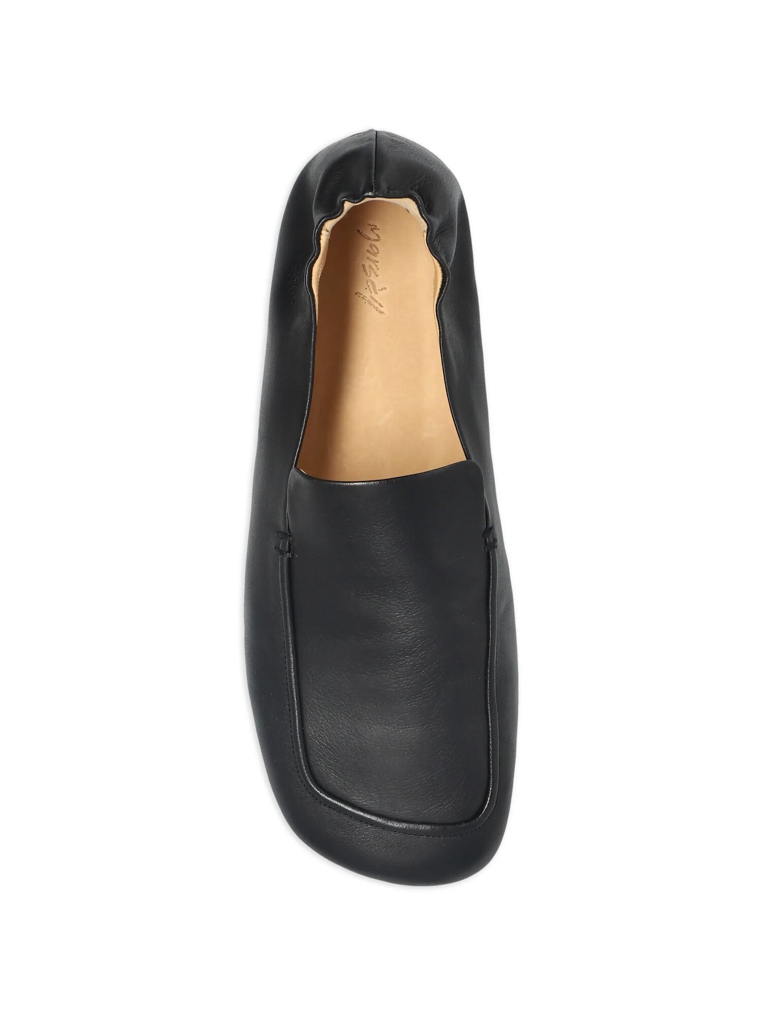 Лоферы Marsell Gathered leather loafers, размер 41, black/black — фото 1