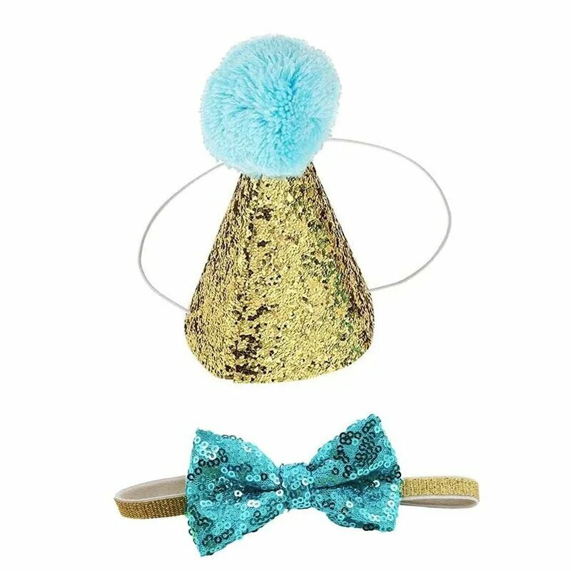 Бабочка и колпак праздничный костюм на День Рождения кота и собаки, Праздничный колпак с бабочкой идеально подойдет для того, чтобы отметить День Рождения Вашего питомца.