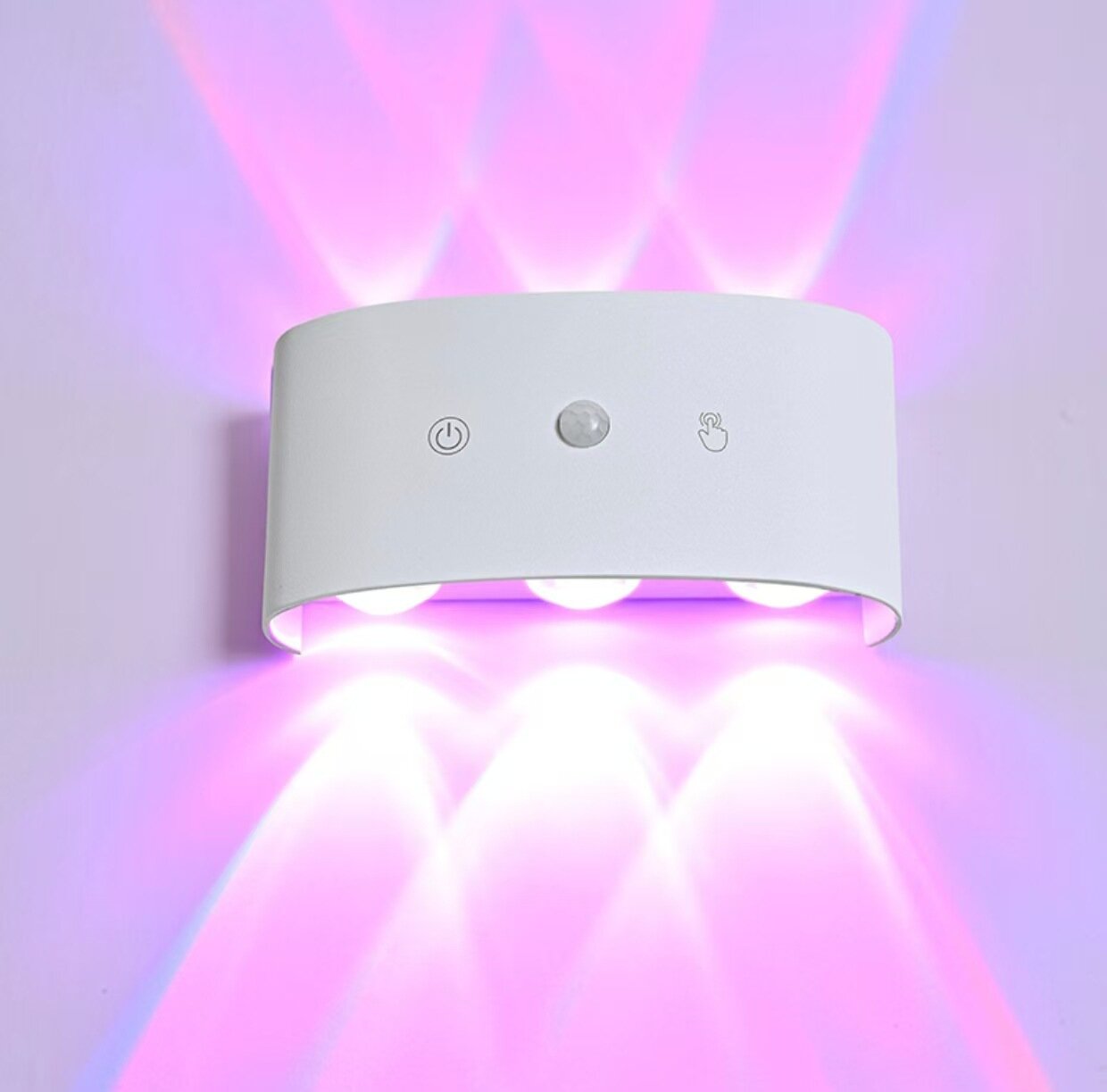 Индукционная настенная лампа с зарядкой через границу, магнитная лампа, беспроводная настенная лампа, без проводов, без сверления, ночник для спальни, индукционная лампа