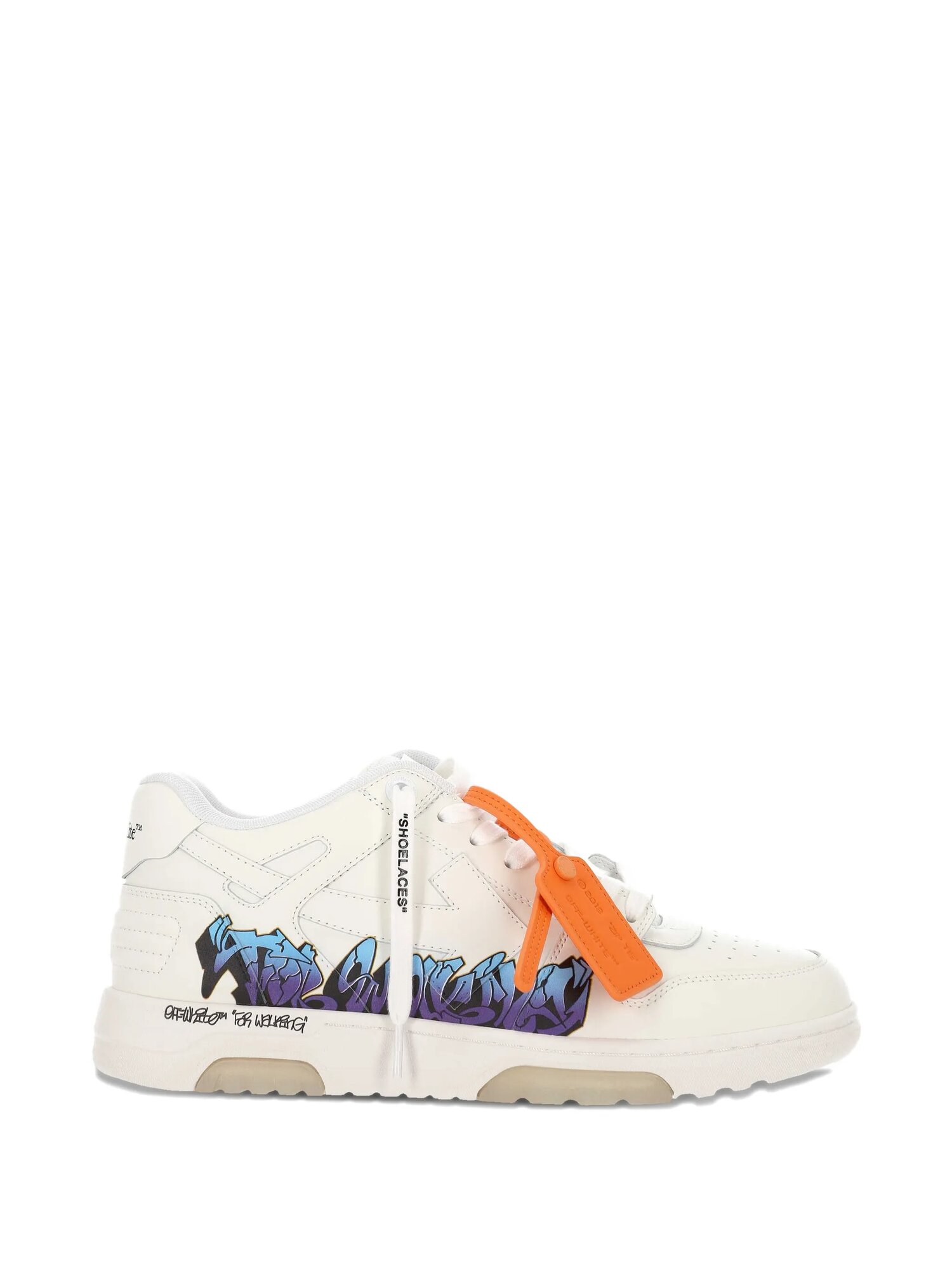 Кроссовки Off-White M-Out Of Office graffiti-design leather sneakers
