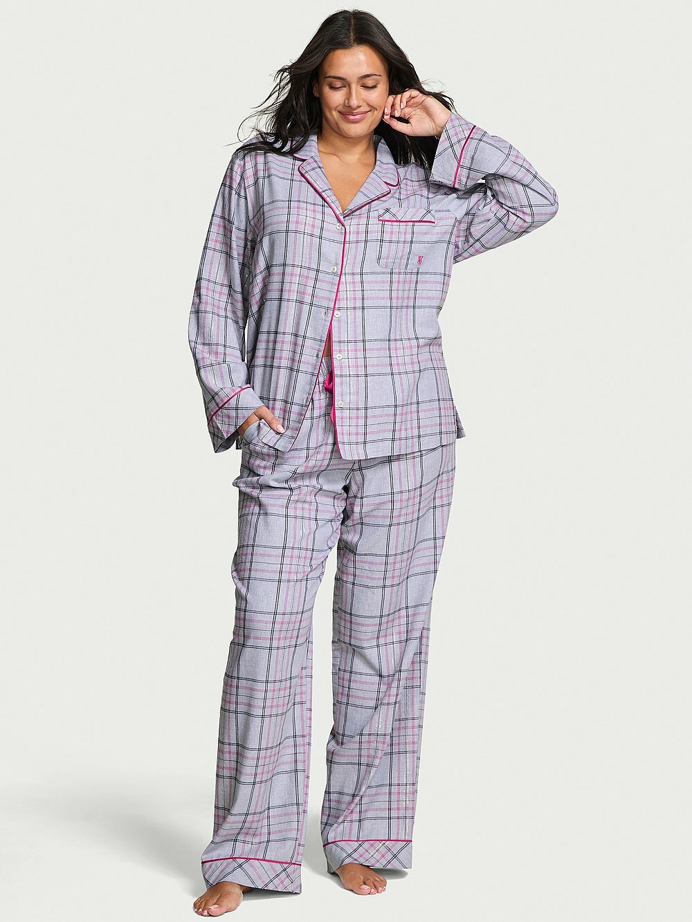 Пижама Flannel Long Pajama Set