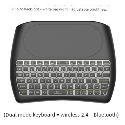 Беспроводная Bluetooth-клавиатура 2,4 ГГц с подсветкой, мини-тачпад, портативная микро-клавиатура, воздушная мышь
