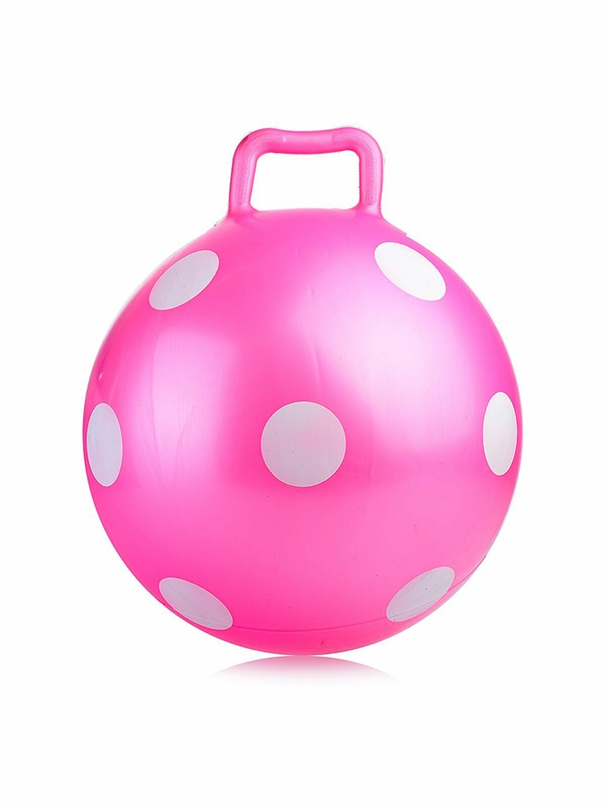 Мяч прыгун с ручкой 45 см розовый (U002485Y-1)