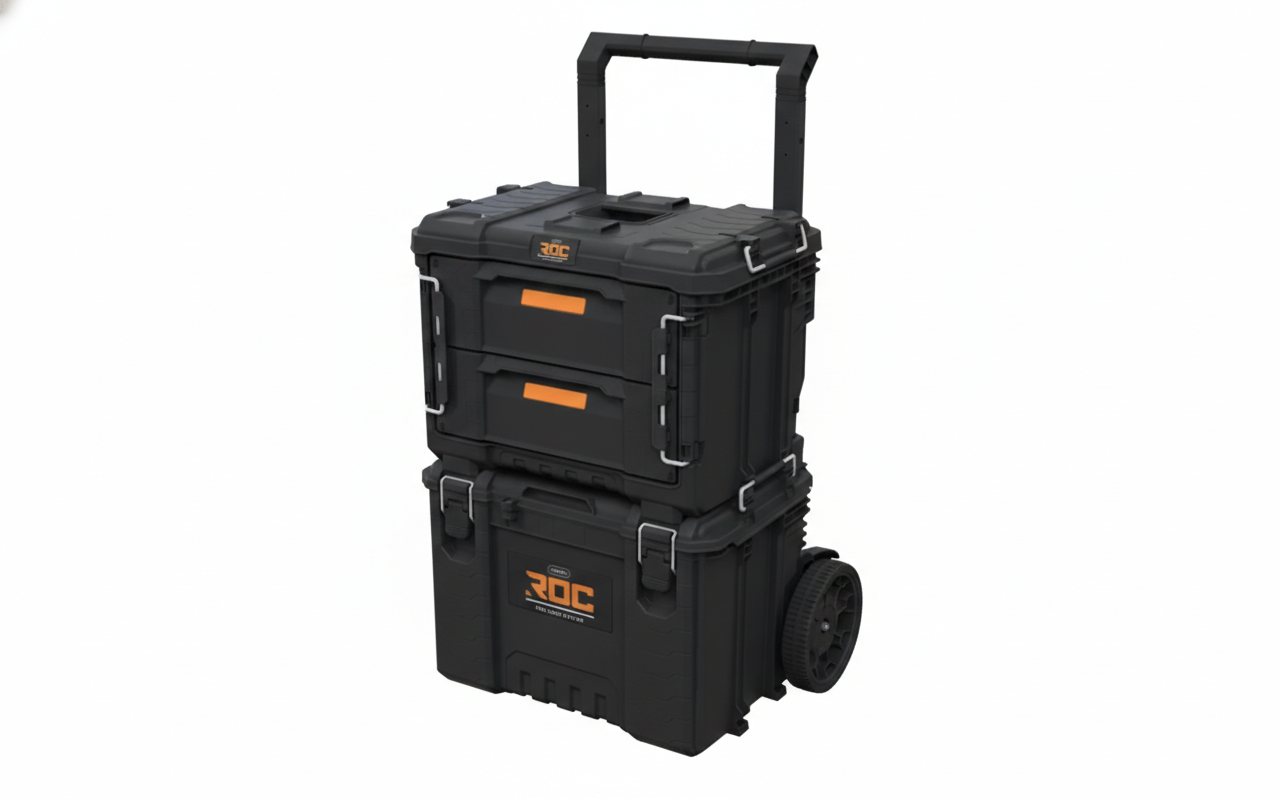 Модульная система KETER "ROC PRO GEAR" 2 Drawers, пластик, черный, 81x37х64 см