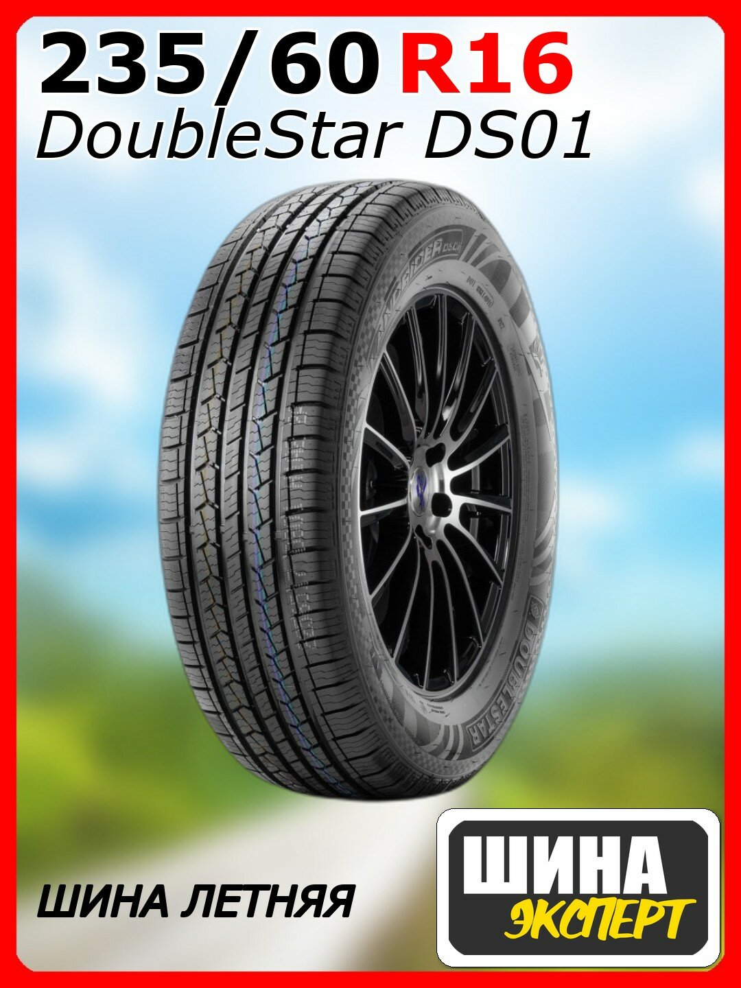 Шина летняя DoubleStar 235/60/16 H 100 DS01 для легковых автомобилей 1PP02356016E3PABDA