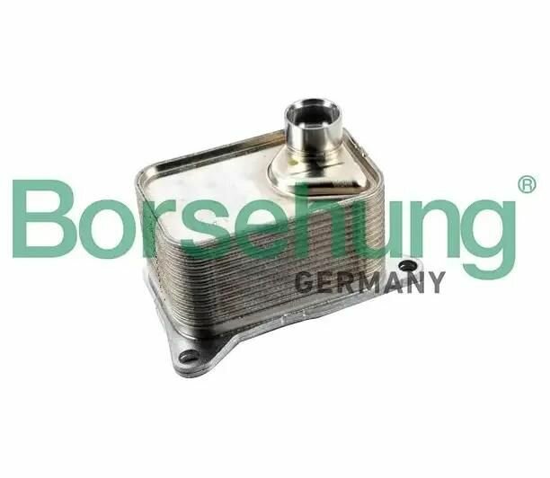 Радиатор масляный Borsehung B10877 Audi A I 14-18, A3 12-, A4 11-, A5 13-, A6 14-, A7 14-, Q2 17-, Q3 14-, Porsche Macan 14-, Seat Alhambra 15-, Ateca 17-, Leon 13-, Taraco 18-, Skoda, VW