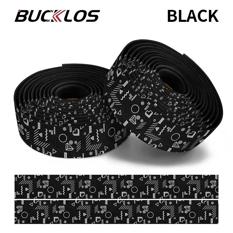 BUCKLOS Лента на руль велосипеда Geometry-Black