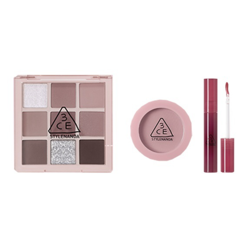 Тени для век, жидкая помада и румяна женские 3CE 5697270