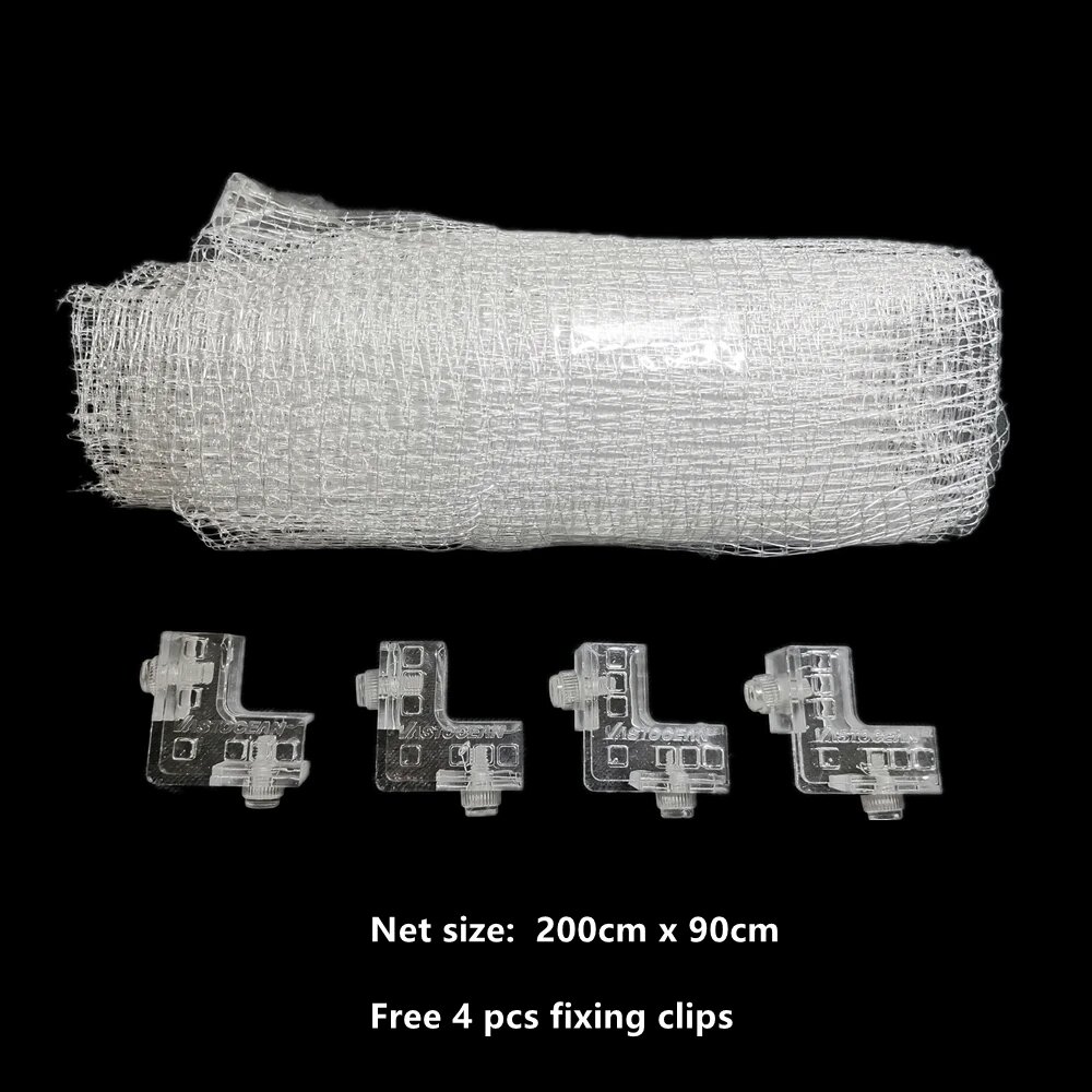 Сетка для аквариума 200x90 см, 4 клипсы