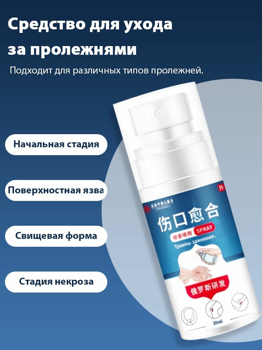 Набор для ухода за лежачими больными: спрей от пролежней + крем, регенерирующее средство