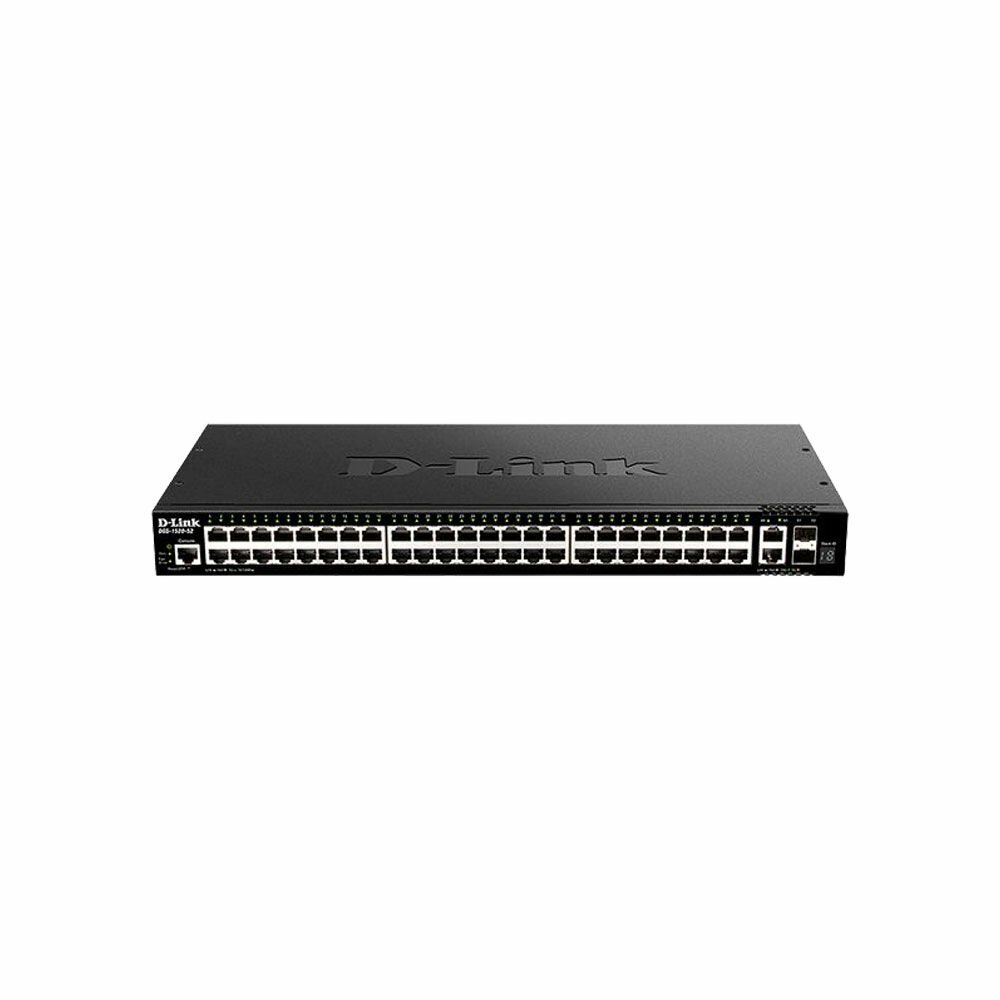 D-Link DGS-1520-52/A1A Управляемый L3 стекируемый коммутатор с 48 портами 10/100/1000Base-T, 2 портами 10GBase-T и 2 портами 10GBase-X SFP+ (454783) 5