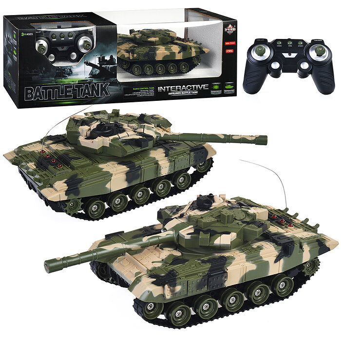 Боевой танк 9807 "Наступление" р/у, на аккумуляторах, зарядное, в коробке
