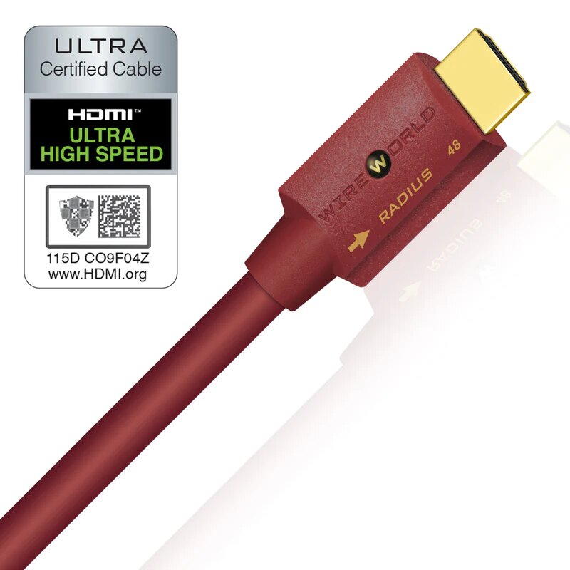 Wireworld Radius-48 HDMI 2.1 Cable 1.0m, 48 G, кабель HDMI, 1.0 м. (RAH1.0M-48)