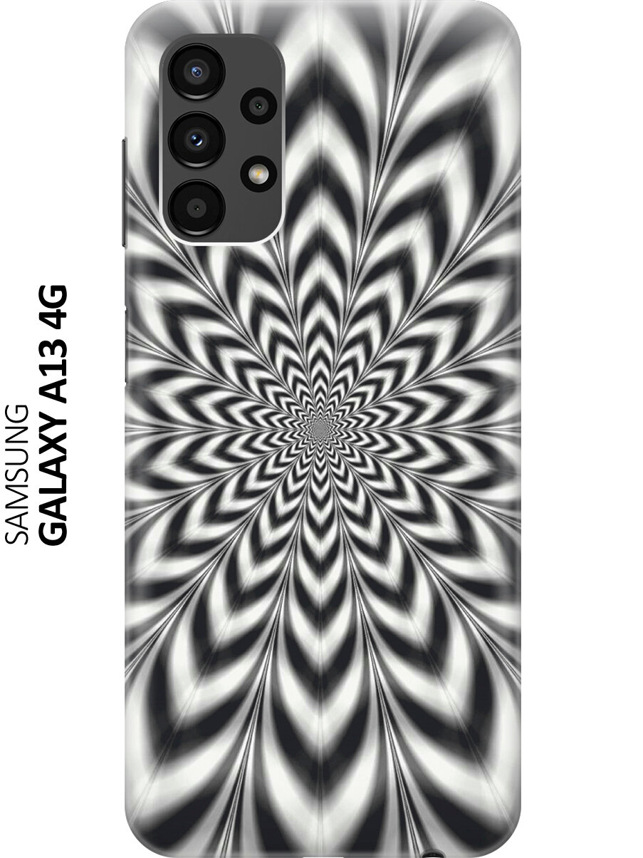 Силиконовый чехол Черно-белая иллюзия на Samsung Galaxy A13 4G / Самсунг А13 4Г