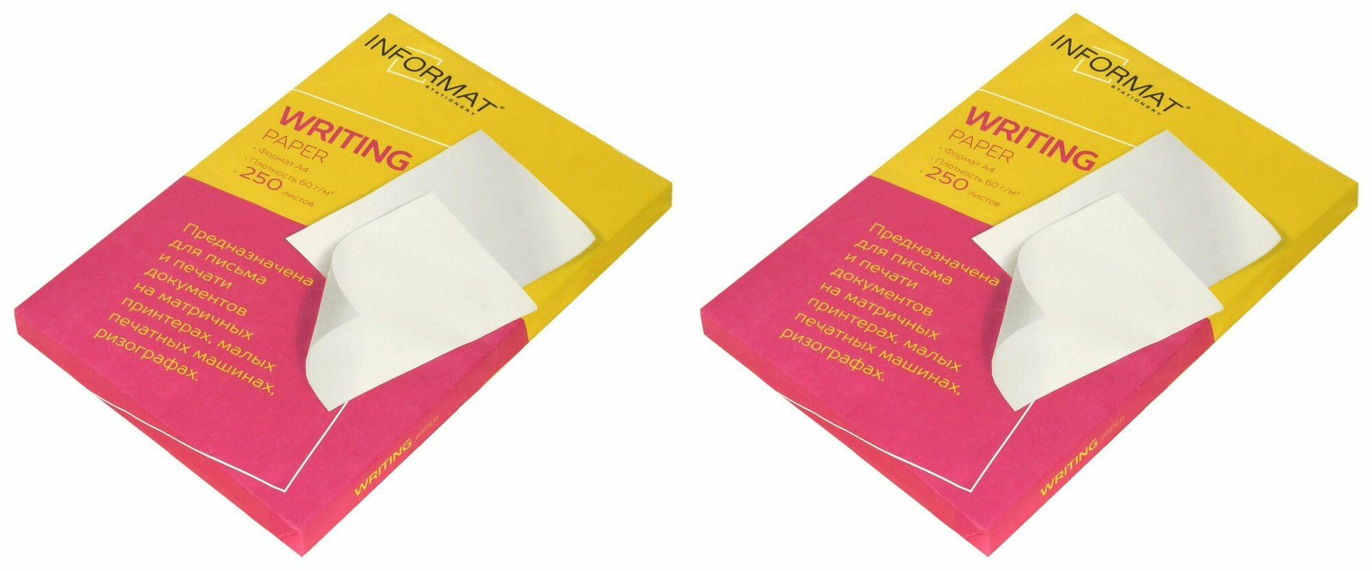INFORMAT бумага писчая А4, 60 г/м2, 250 листов, 2уп.