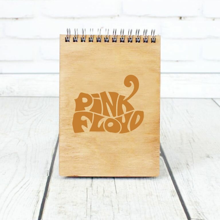 Скетчбук деревянный Pink Floyd, Пинк Флойд №3