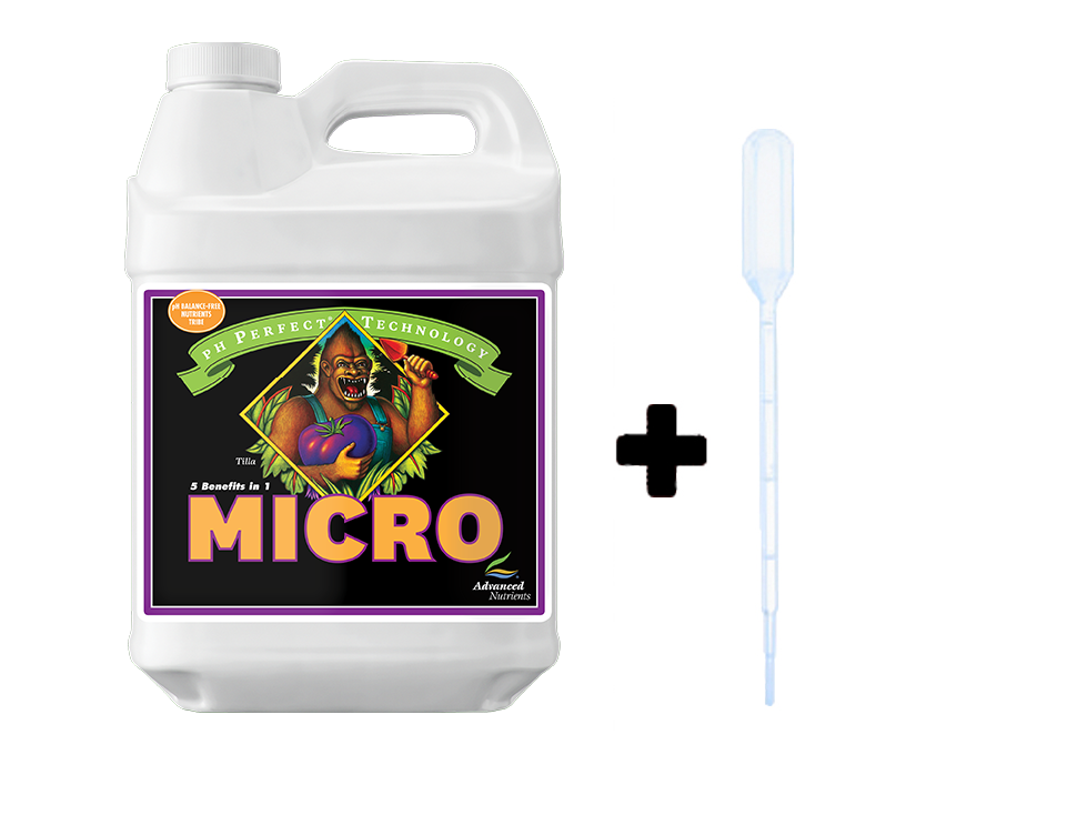 Набор Advanced Nutrients pH Perfect Micro 0,5л + пипетка-дозатор, удобрение для растений, для роста и развития