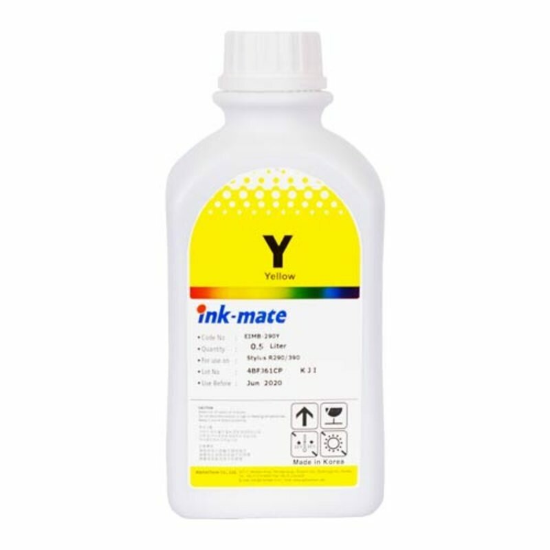 Чернила для EPSON (T6734/T6644) L100/L120/L200/L800 (500мл, yellow, Dye) EIM-801Y Ink-Mate